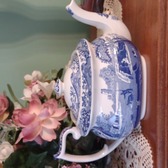 Spode | Kitchen | Spode Italian Blue Teapot | Poshmark